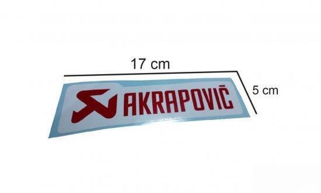 AKRAPOVIC - nalepnica - 844    Opis: Samolepljiva nalepnica izrađena