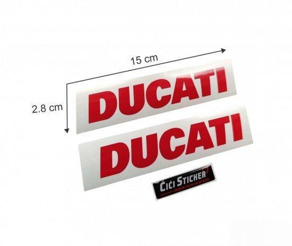 DUCATI - Nalepnice - 1457    Opis: Samolepljive nalepnice izrađene od