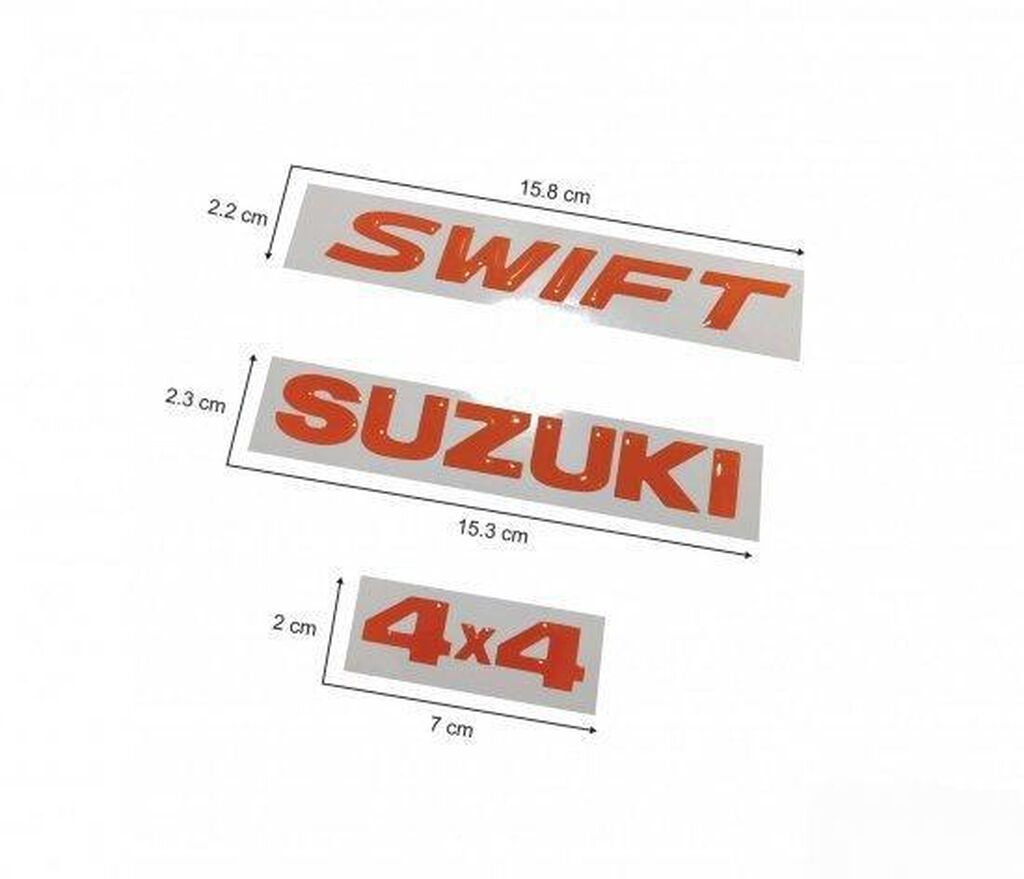 SUZUKI SWIFT - stikeri - 1228    Opis: Samolepljivi stikeri izradjeni