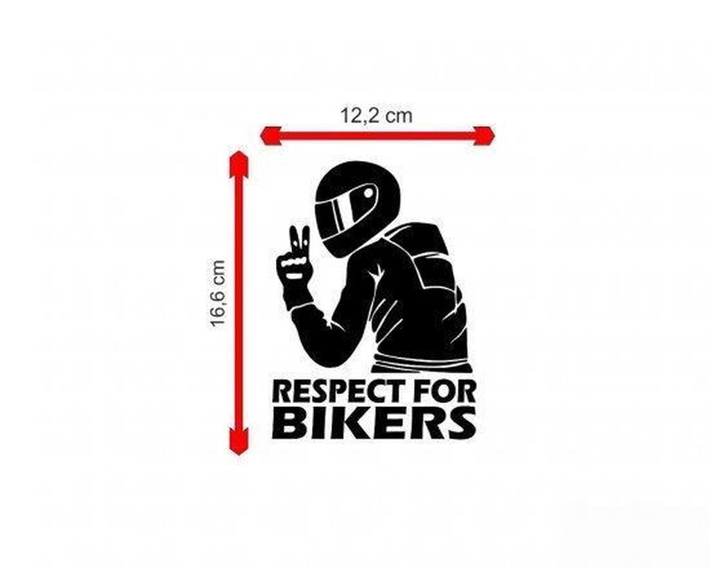 RESPECT BIKERS - nalepnice - 402    Opis: Samolepljive nalepnice