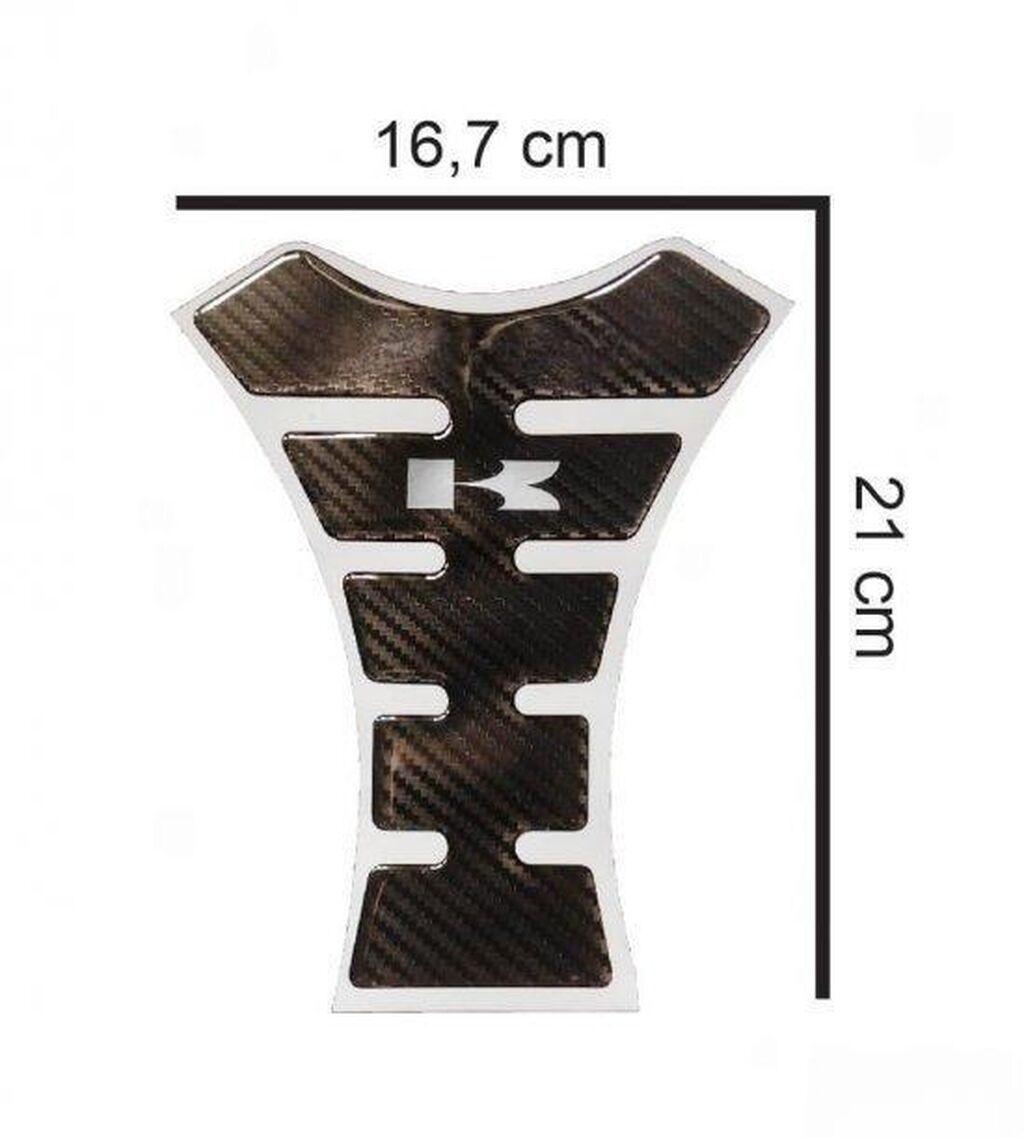 KAWASAKI CARBON - tank pad - 872    Opis: Samolepljivi protektor za