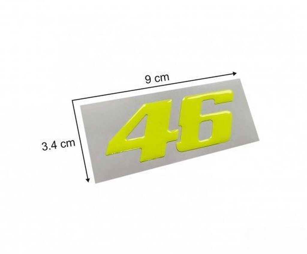 Rossi 46 Stikeri Fluo žuta - Stiker - 1519    Opis: Samolepljivi