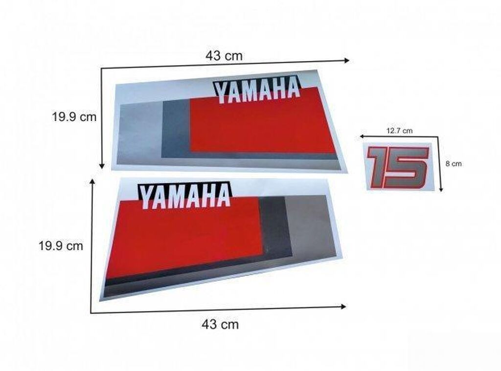 Nalepnice za pentu - yamaha 15 - 1620    opis: samolepljive nalepnice