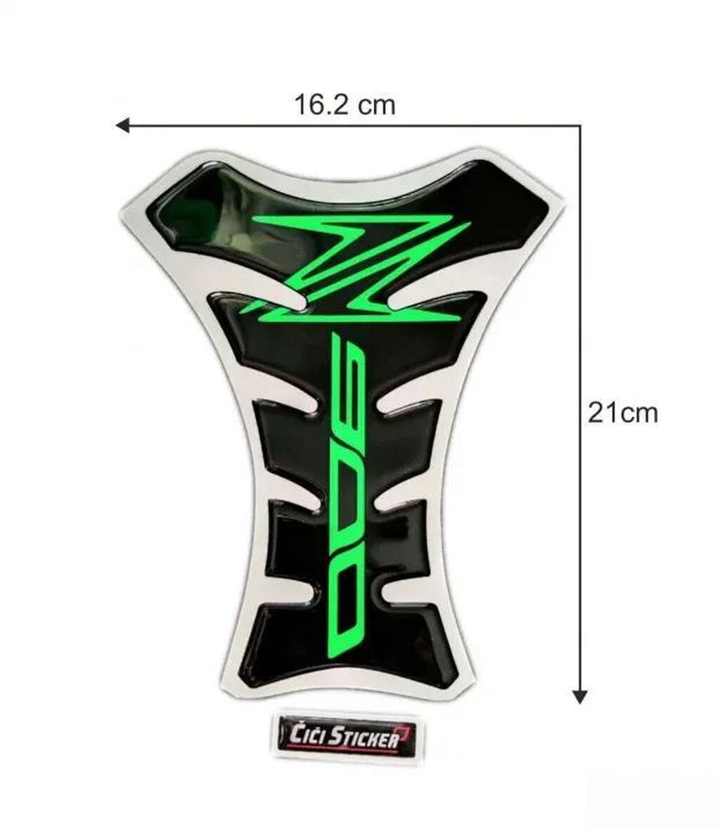 Tank Pad Kawasaki z900 Fluo zelena - 1712    Opis: Nalepnice za motore