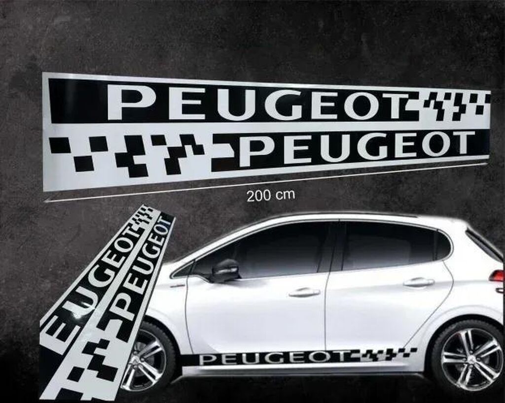 Peugeot race traka nalepnica za auto - stikeri - 2016    opis: stikeri