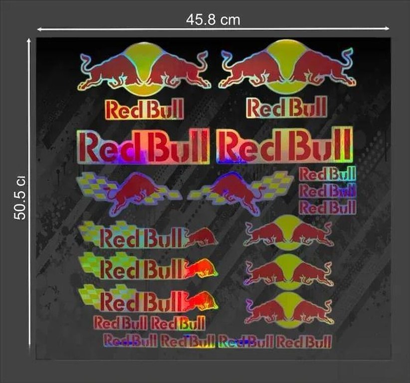 Hologramske nalepnice red bull komplet sponzori- 2410    opis