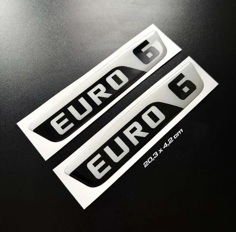 Euro 6 Stiker za kamione MAN Iveco - Stikeri euro 6 - 2708    Opis
