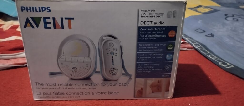 PHILIPS AVENT DECT audio bebi monitor – model SCD503 - Pouzdana DECT