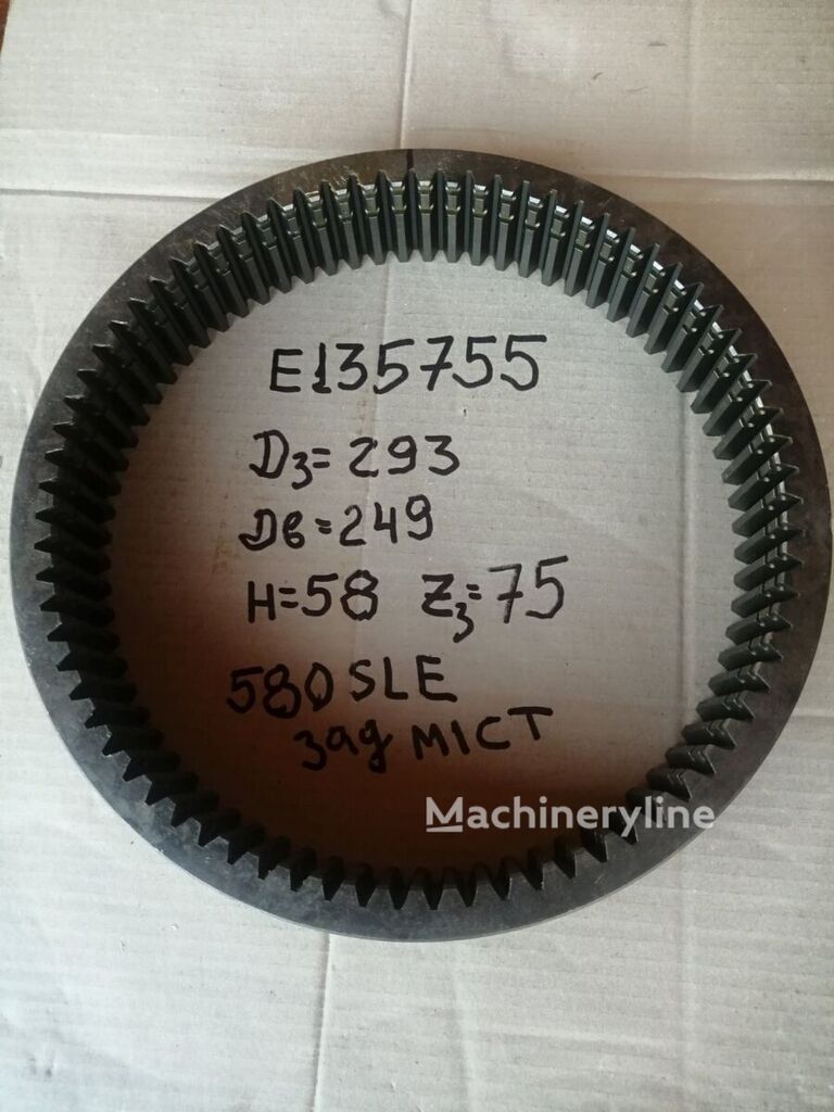 Vinets-kolo koronchaste Z=75 117181 drugi rezervni deo transmisije za Case 580SLE bagera-utovarivača