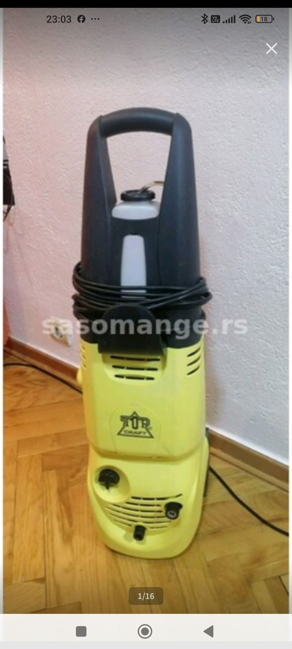 Masina za pranje auta Crafmaster 7,5 l/ min dve nove puske Mirjevo