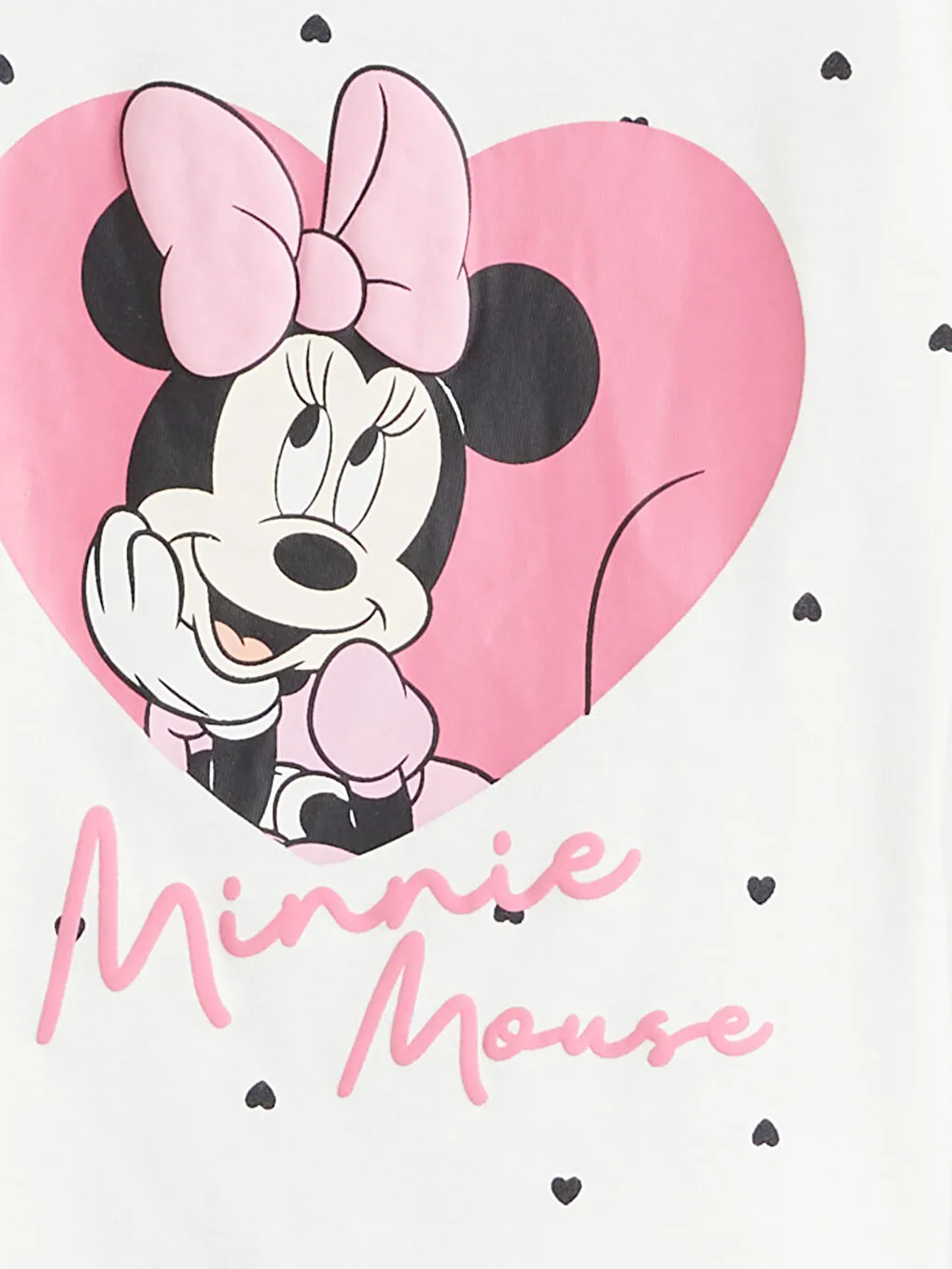 LCW Kids Ženska Majica Sa Okruglim Izrezom I Printom Minnie Mouse