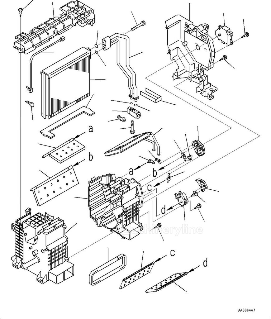 ND447610-0630 radijator klima uređaja za Komatsu PC210-10 bagera