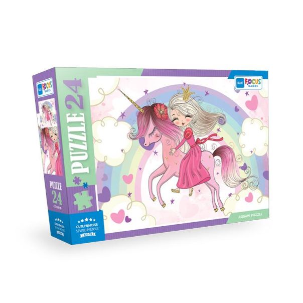BLUE FOCUS Puzzle Cute princess - 24 dela bf308