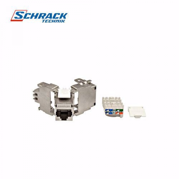 Schrack TOOLLESS LINE-RJ45 Modul, Cat.6a 10Gbit, STP (SFA) HSEMRJ6GWT