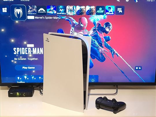 Playstation 5 Disk verzija+Spiderman2+ FIFA 26