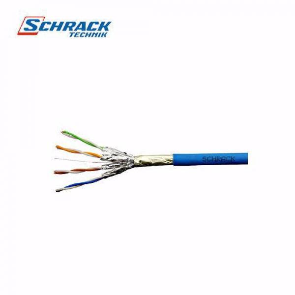Schrack Kabl inst.Cat.6a F/FTP - 500 Mhz, 4x2xAWG-23, LS0H, plavi 500m HSKP423HA5
