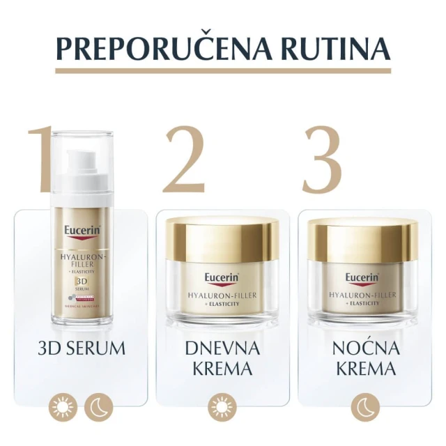 EUCERIN Hyaluron-Filler + Elasticity Lift Dnevna krema SPF 30 (50ml) – Intenzivno učvršćivanje i visoka UV zaštita