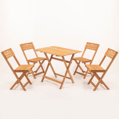 My004 Brauni Set Stola i Stolica (5 Delova)