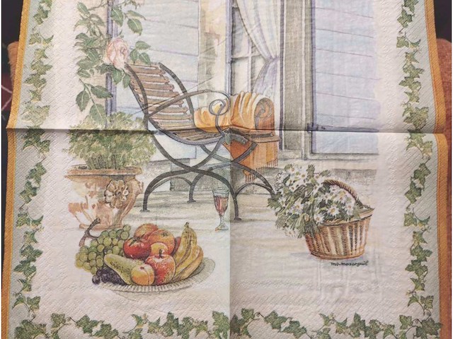 Salveta sa jednom velikom slikom 33 x 33