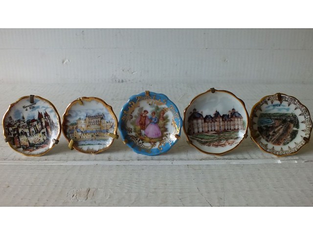 5 porcelanskih minijatura Limoges France