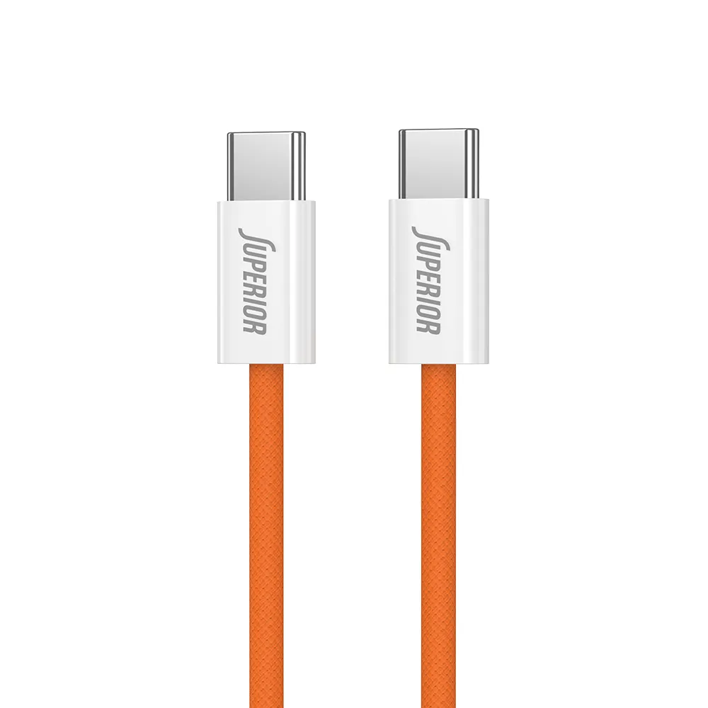 USB data kabal Superior SU-K1025 Type C na Type C 60W 1m narandžasti