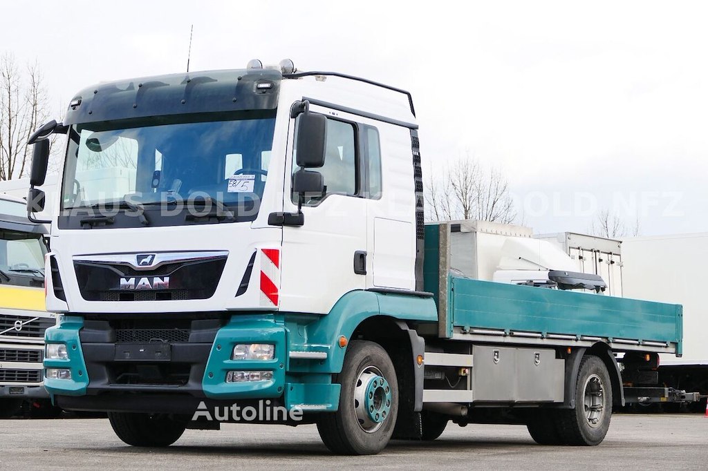 MAN TGM 15.290 Baumaschinentransporter Navi Euro 6 kamion s ravnom platformom