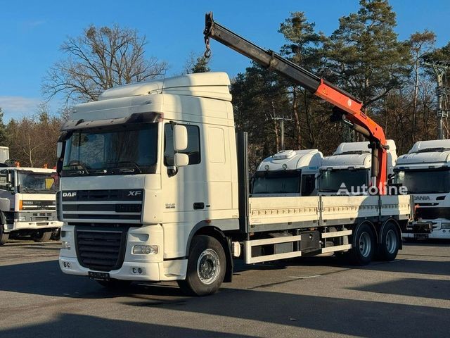 DAF DAF 105.460 XF Crane Kran PK 20002 kamion s ravnom platformom