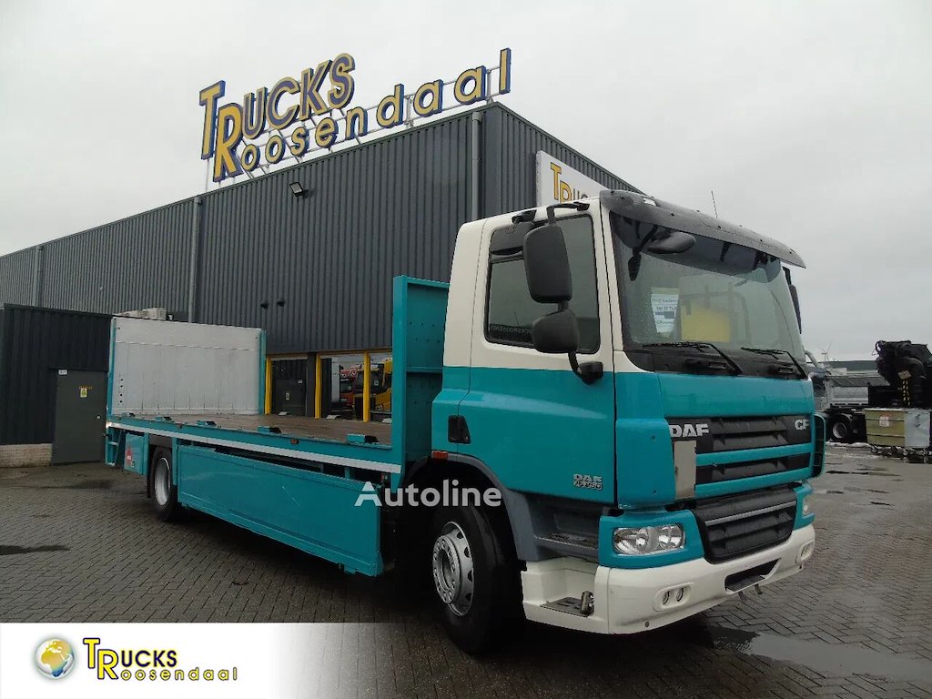 DAF CF 75.250 MANUEEL+ EURO 5 + DHOLLANDIA LOADLIFT kamion s ravnom platformom