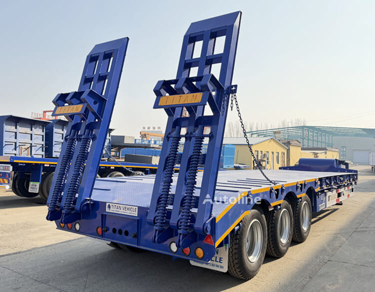 Nova Titan 3 Axle 80 Tons Low Bed Trailer Specification poluprikolica sa niskom platformom