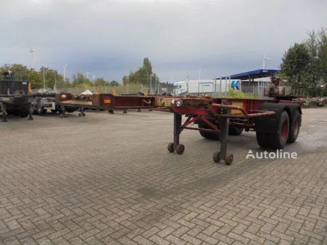 Krone SZC 20 Z STEEL SUSPENSION NL KENTEKEN 6 IN STOCK poluprikolica za prevoz kontejnera