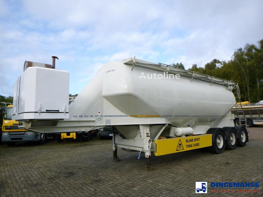 Feldbinder Powder tank alu 40 m3 + engine/compressor cisterna za prevoz cementa