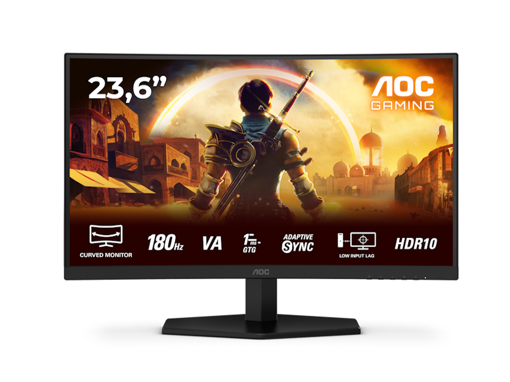 Monitor AOC C24G42E 23.6", VA, FHD, 180Hz, 4ms GtG, HDMIx2, DP, Adaptive Sync, VESA, zakrivljen, gamingID EK000804627