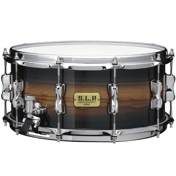 Tama LBM1465Z-MZB S.L.P. Bubinga/Maple Snare Doboš 14×6.5″ – Midnight Zebrawood Burst