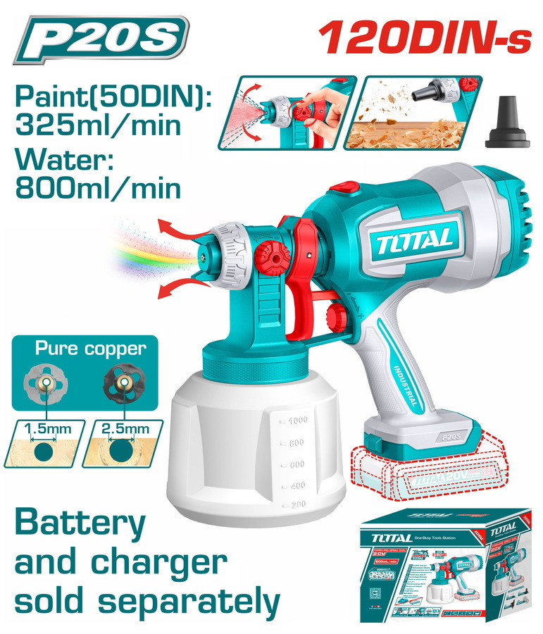 TOTAL Pištolj za farbanje 1000ml TSGLI2004ID: EK000800947