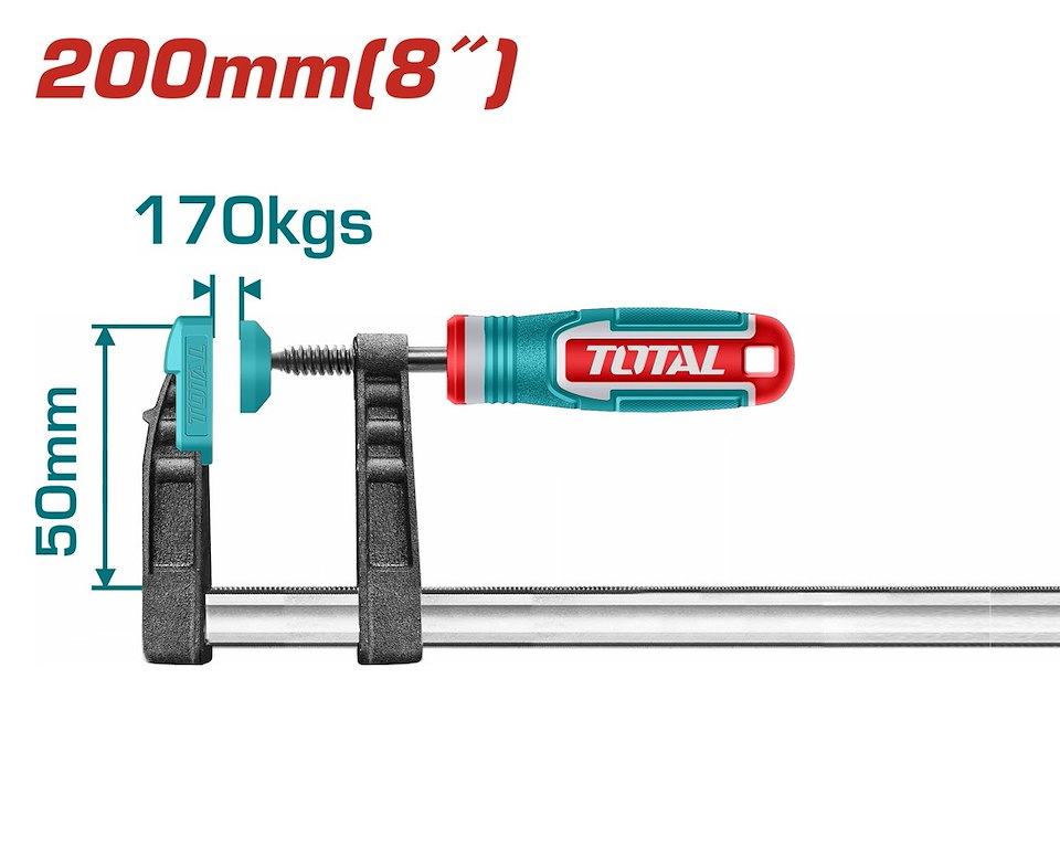 TOTAL Stolarska stega F 50x200mm THT1320502ID EK000800996