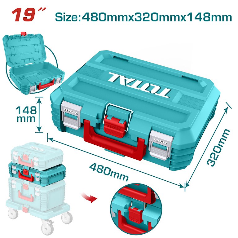 TOTAL Kutija za alat 48cm (19") TPBXS102ID: EK000801056