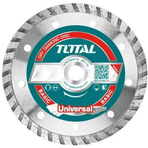 TOTAL Univerzalna turbo dijamantska rezna ploča 125mm suvo/mokro TAC2131253MID EK000801153