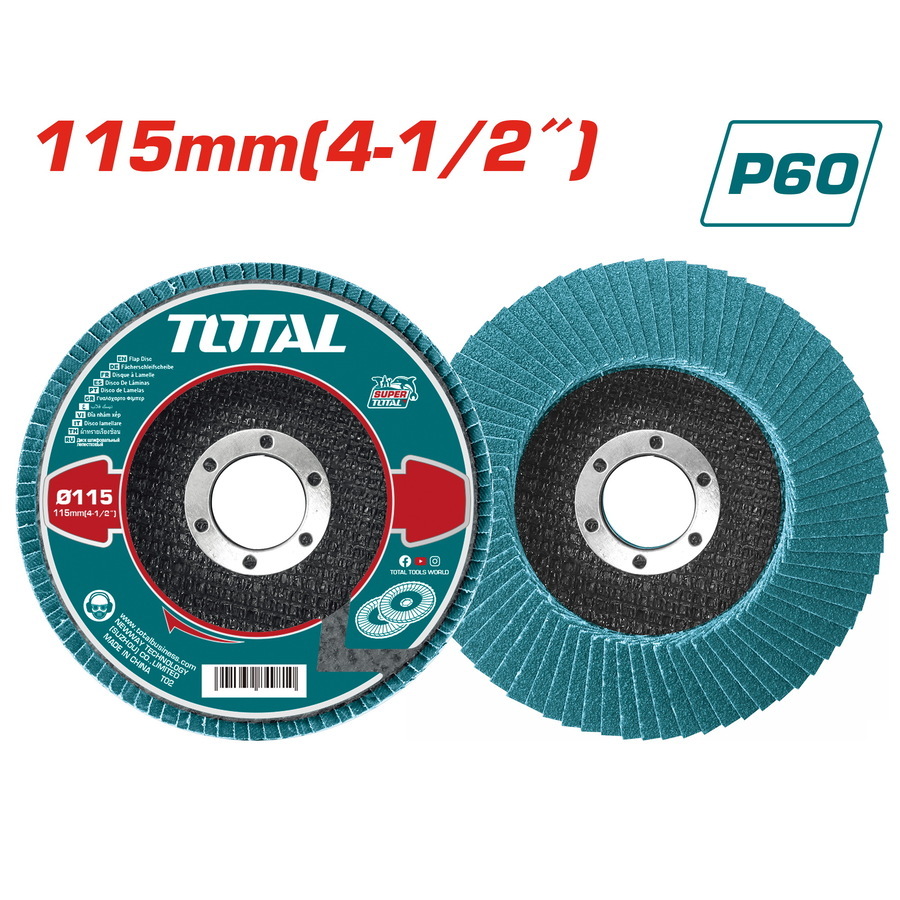 TOTAL Lamelni brusni disk 115mm za metal,P60,zirconium TAC641152ID EK000801167