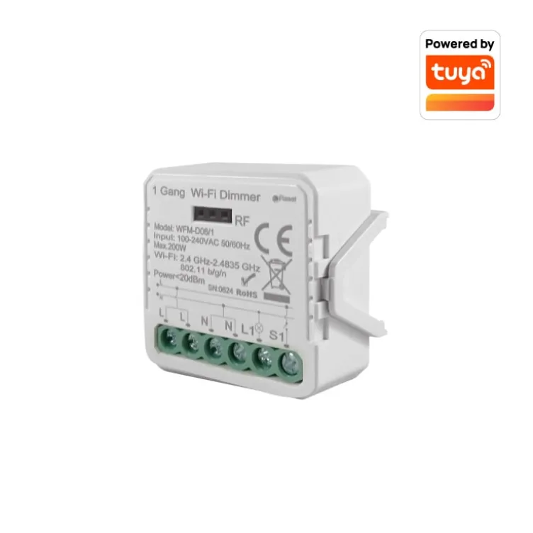 Wi-Fi smart prekidač-modul dimer, 1x200W