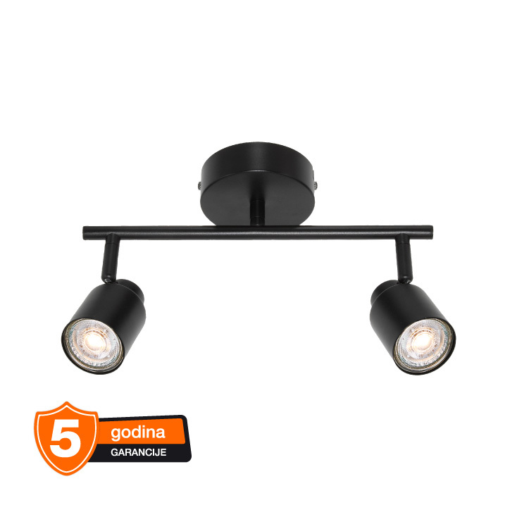 Osram primal crna spot lampa 2xgu10 4099854587344eID EK000804064