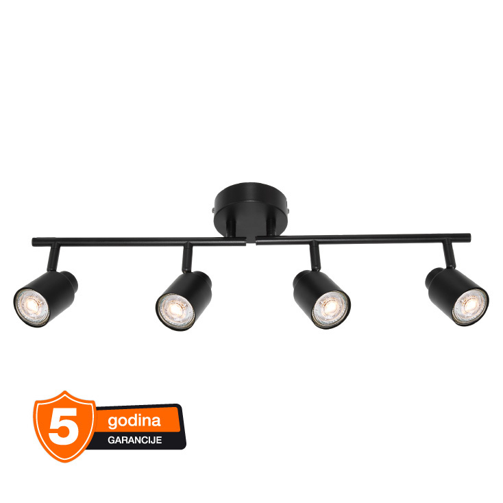 Osram primal crna spot lampa 4xgu10 4099854587405eID EK000803929