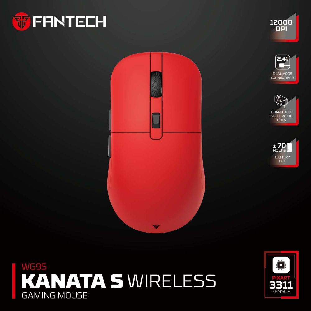 Mis Wireless Gaming Fantech WG9S Kanata S crveniID EK000804750