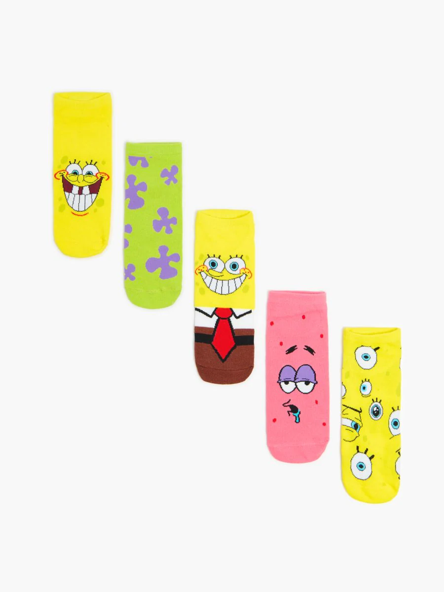 Pakovanje od 5 para čarapa s dezenom SpongeBob SquarePants