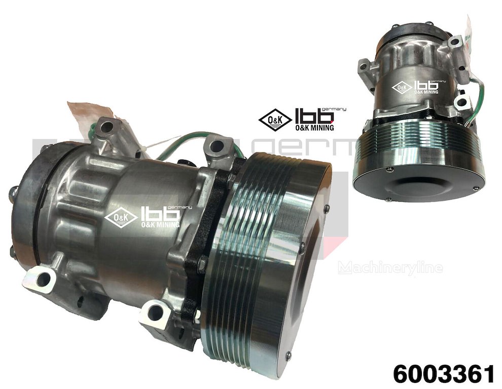 O&K 6003361 klima kompresor za O&K RH40-400 Caterpillar 6015-6090 bagera