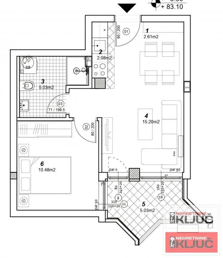 Prodaja, jednosoban stan, 39m², Telep, Novi Sad Sve Podlokacije