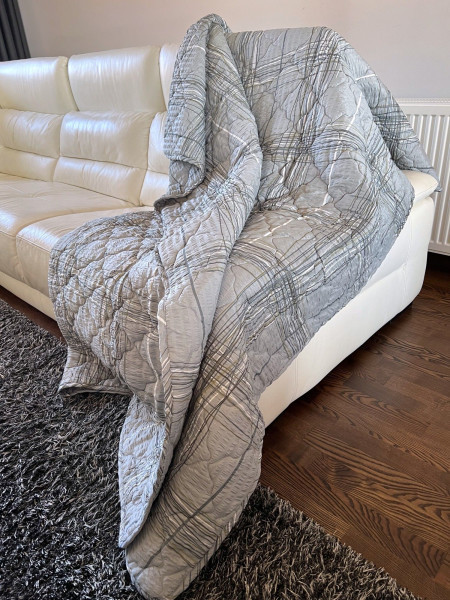 Prekrivač 190x190cm mikrofiber grey ( VLK000438-grey )