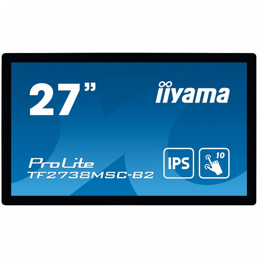 IIYAMA Monitor 27" PCAP Bezel Free 10-Points Touch, 1920x1080, IPS panel, DVI, HDMI, DisplayPort, 425cd/m² (with touch), 1000:1, 5ms, Landscape, Portrait or Table mount, USB Touch Interface, VESA ...