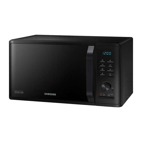 Mikrotalasna pećnica Samsung MS23K3515AK/E2, Unutrašnjost od keramike, 800 W, 23 l, Crna