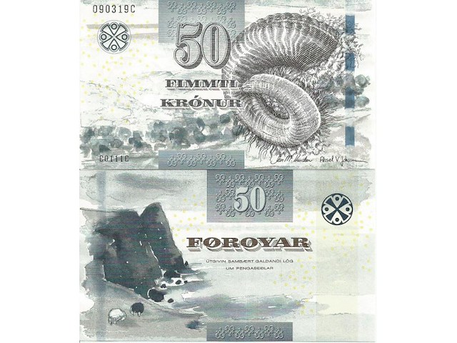 FOROYAR 50 kronur 2011. UNC
