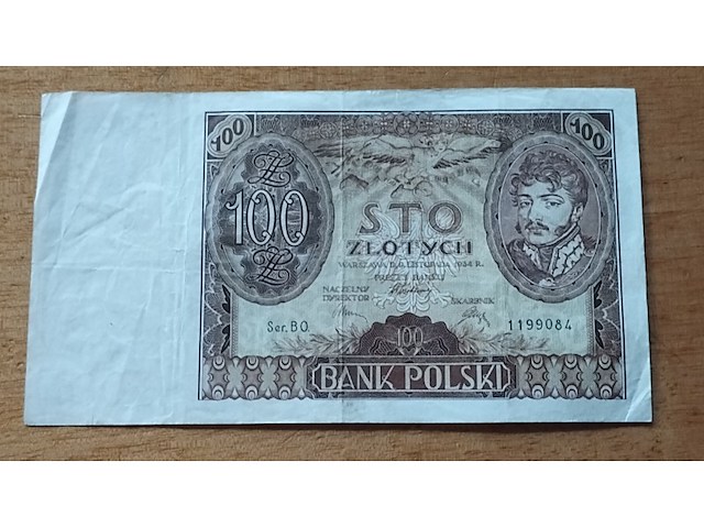 100 Zlota 1934.g - Poljska -